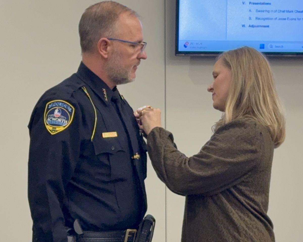 Mark Cheatham Sworn In as New Acworth Chief of Police – City of Acworth, GA